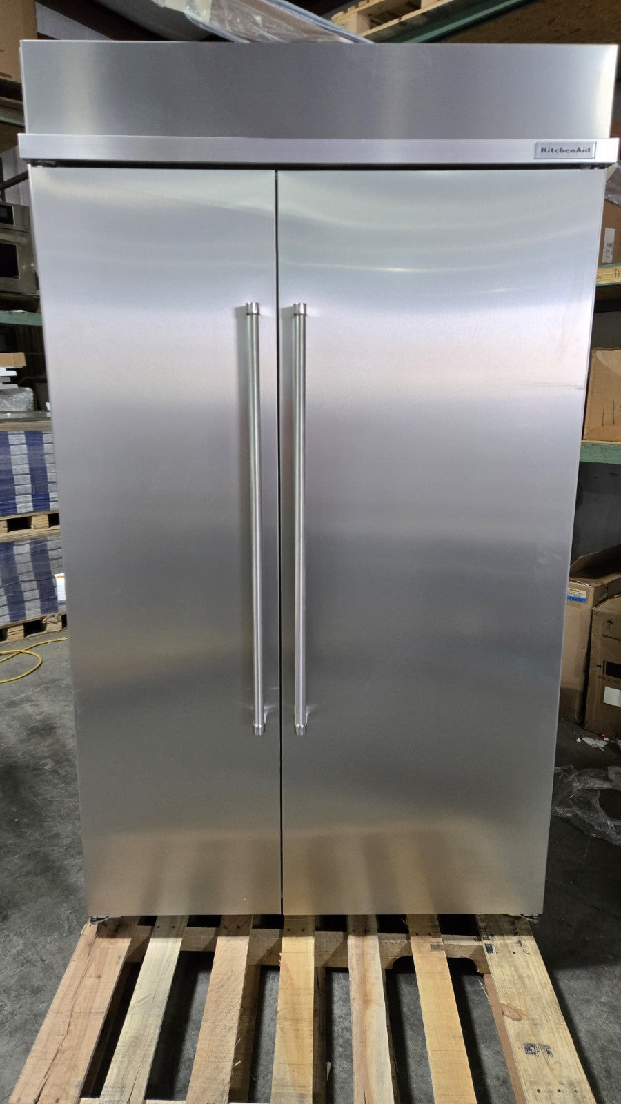 KitchenAid KBSN708MPS Professional 48 Inch Built-In Side-by-Side Refri ...